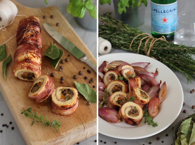 Pollo de corral relleno con salsa de vino blanco | The Gourmet Journal